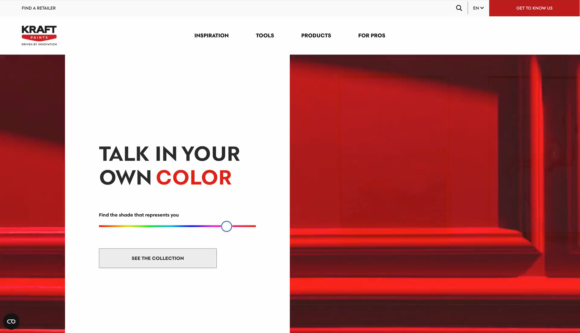 KRAFT Paints’ website by DOPE - Coloring beyond the UI & UX lines